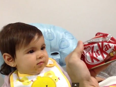 Give the kid a break -- a Kit Kat break/bribe - CBS News