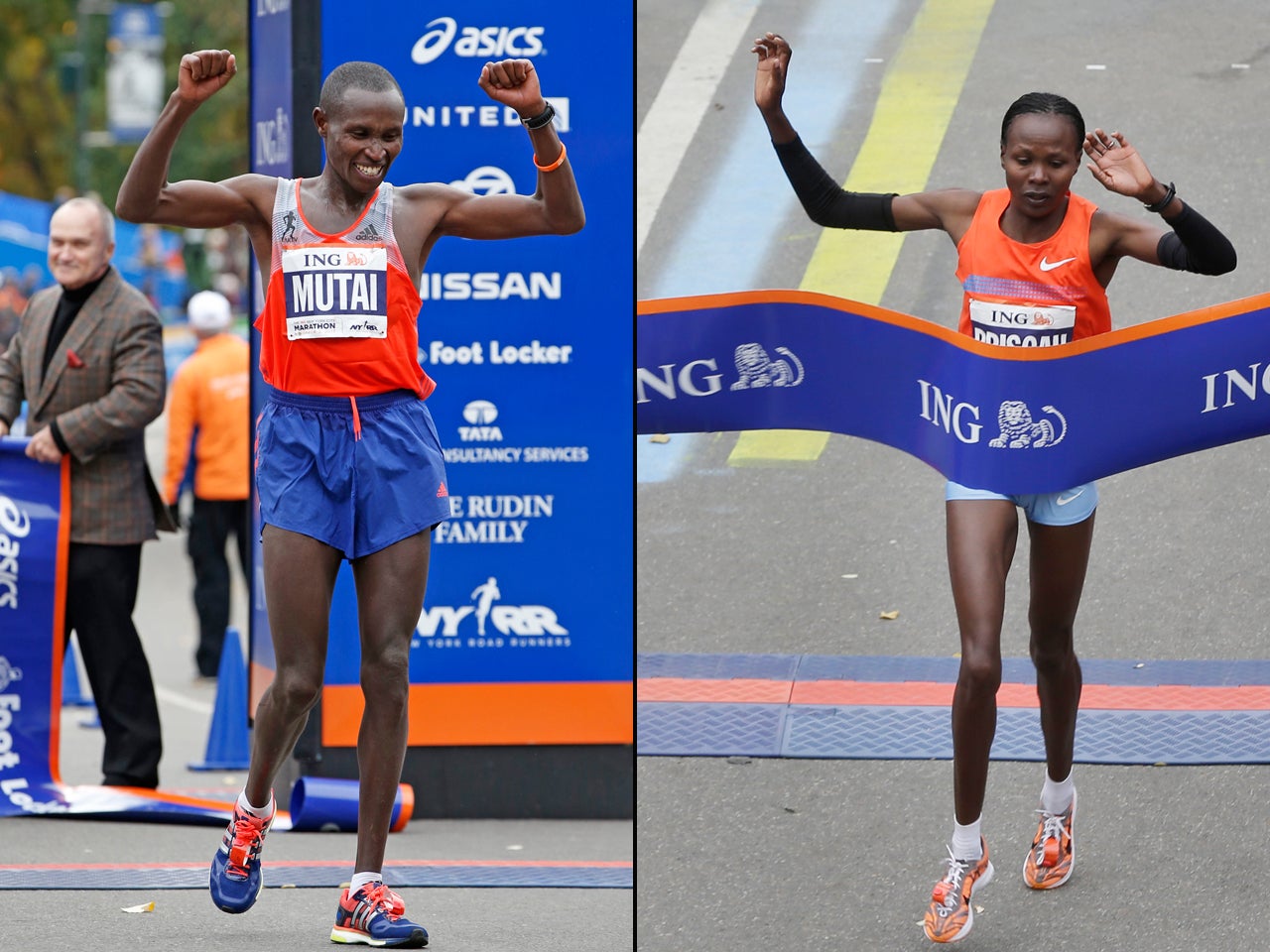Geoffrey Mutai and Priscah Jeptoo, both of Kenya, win NYC men's, women ...