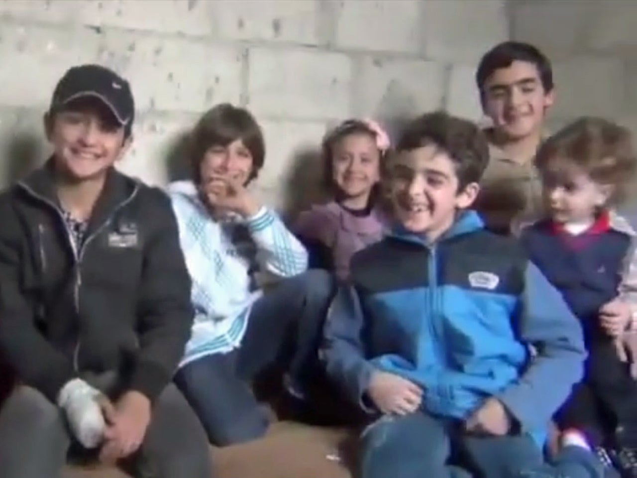 Video captures Syria kids narrowly avoiding shell blast as they talk ...
