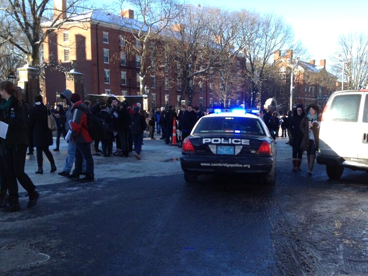 Harvard evacuates 4 buildings over explosives report - CBS News
