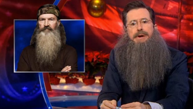 Jon Stewart, Stephen Colbert poke fun at "Duck Dynasty" controversy ...