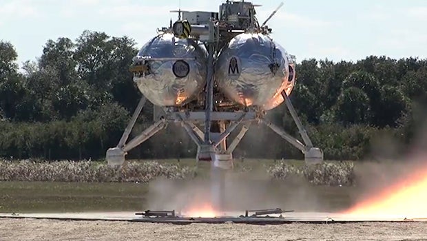 NASA's robotic lander Morpheus soars in test flight - CBS News