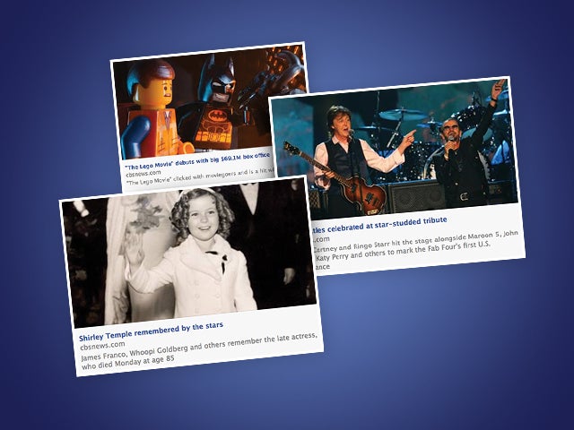 Entertainment buzz: Facebook’s top 10 moments of the week - CBS News