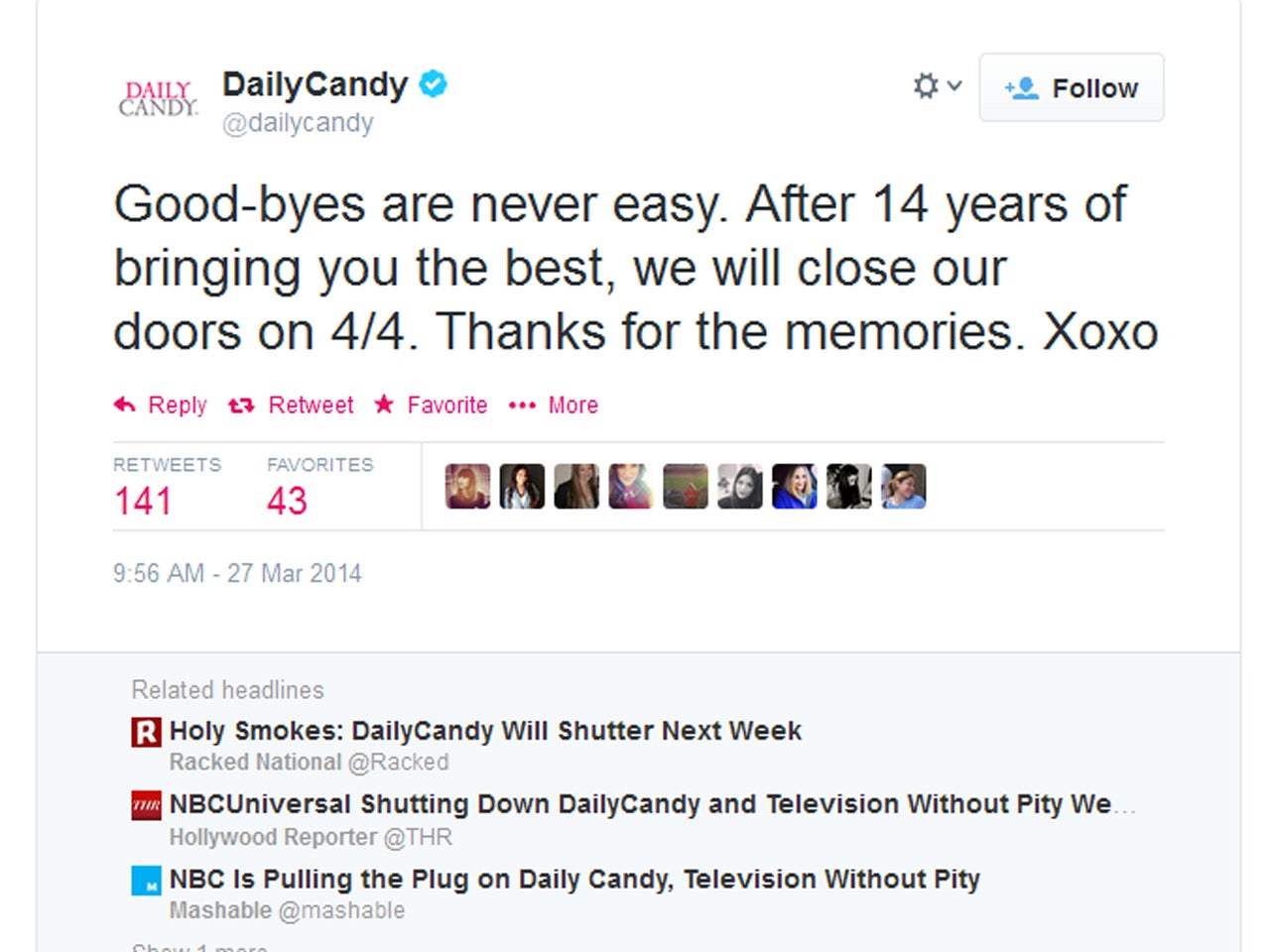 Entertainment and lifestyle site DailyCandy to close - CBS News