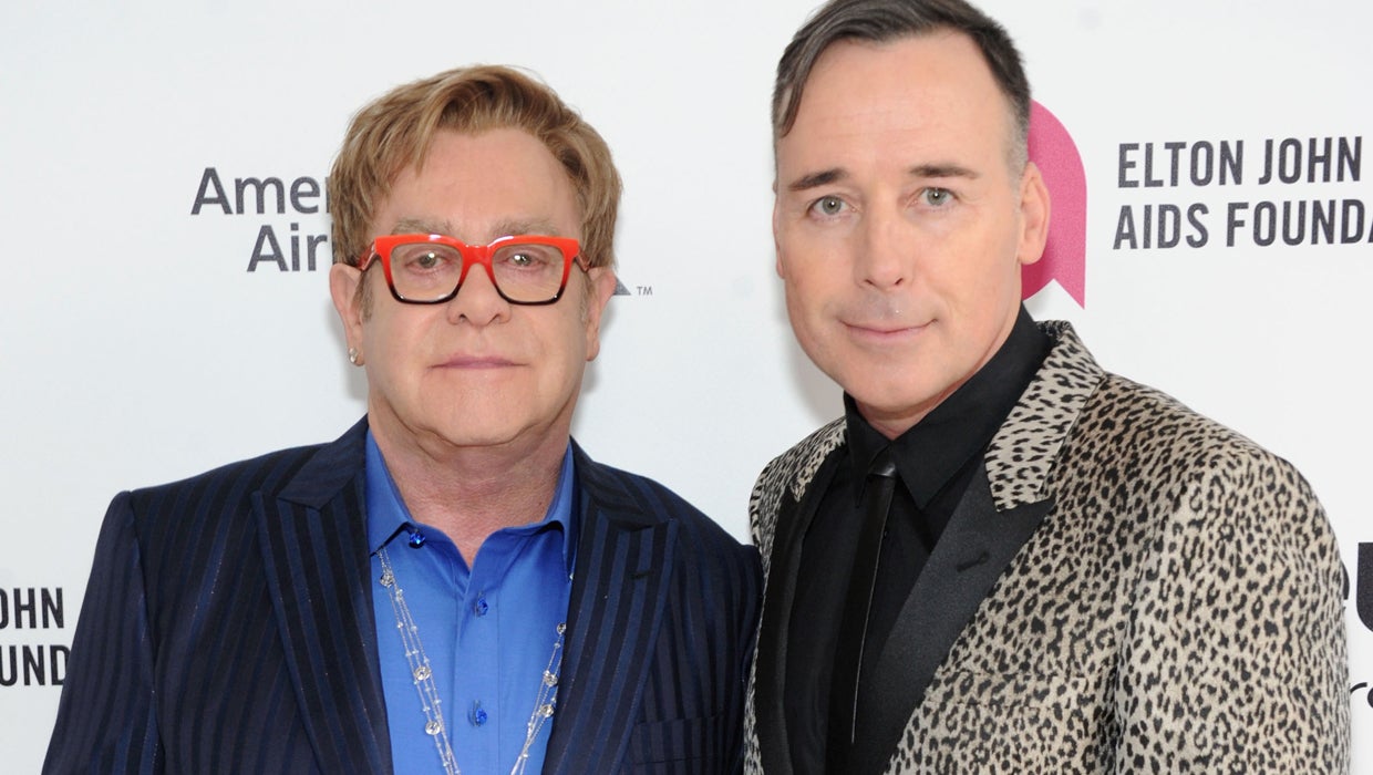 Elton John to have "quiet" wedding with partner David Furnish - CBS News