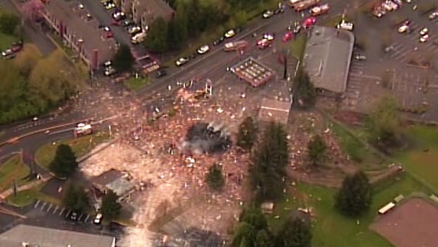 Natural gas explosion destroys buildings in Wash. state - CBS News