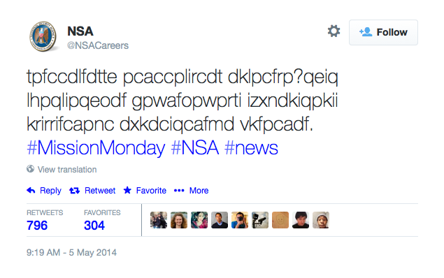 NSA's coded tweet decrypted -- read what is says - CBS News