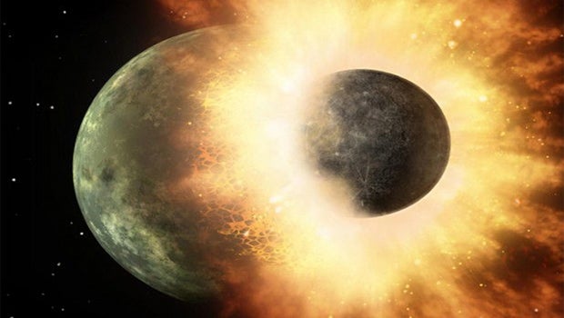 How the moon formed: Lunar rocks support giant impact theory - CBS News