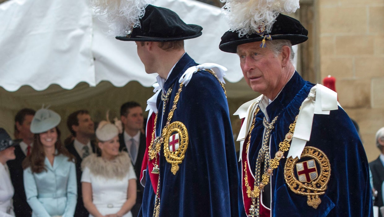 Britain's royals all decked out for Order of the Garter ceremony - CBS News