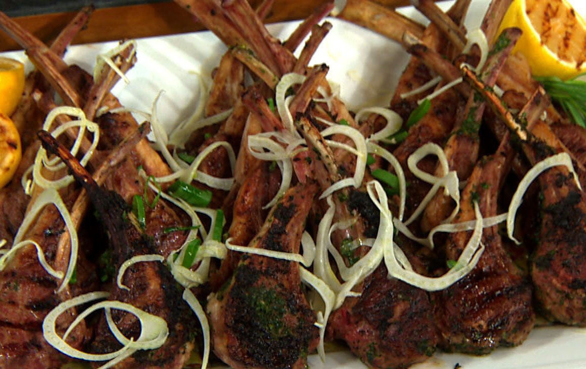 Chef Will Gilson's grilled spring lamb chops on THE Dish - CBS News