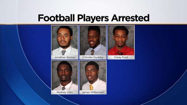 Five football players from Pennsyvania's California University charged ...