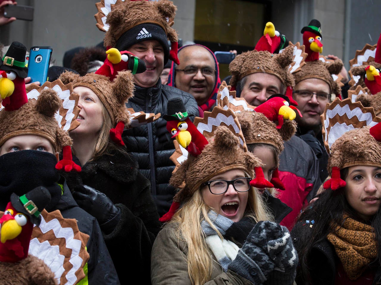 Thanksgiving: Americans celebrate with turkey, parades and deal-hunting ...