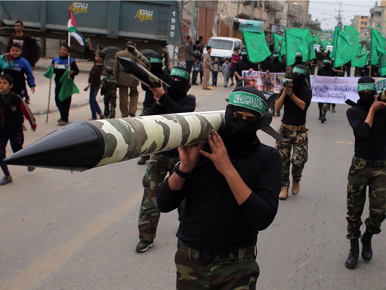Hamas celebrates its founding with a missile parade - CBS News