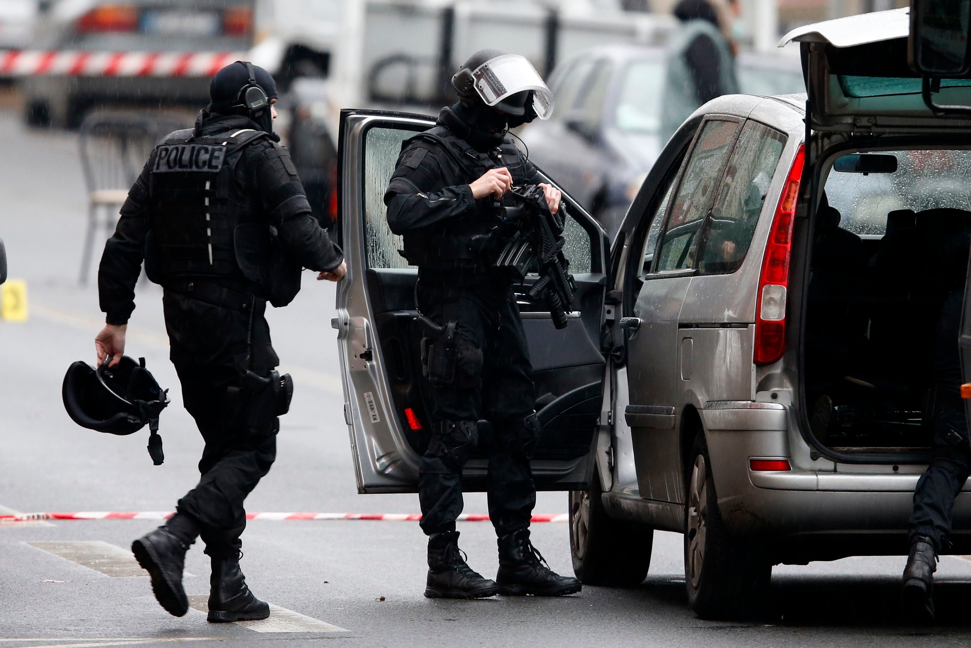 Paris shooting: Police swarm suburbs northeast of French capital in ...