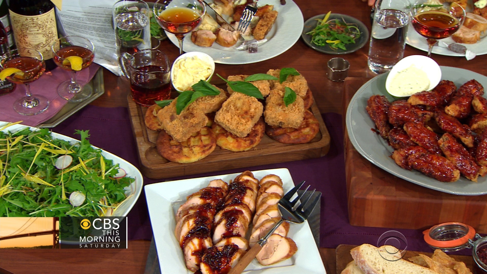 Shane Lyons serves roasted chicken on THE Dish - CBS News