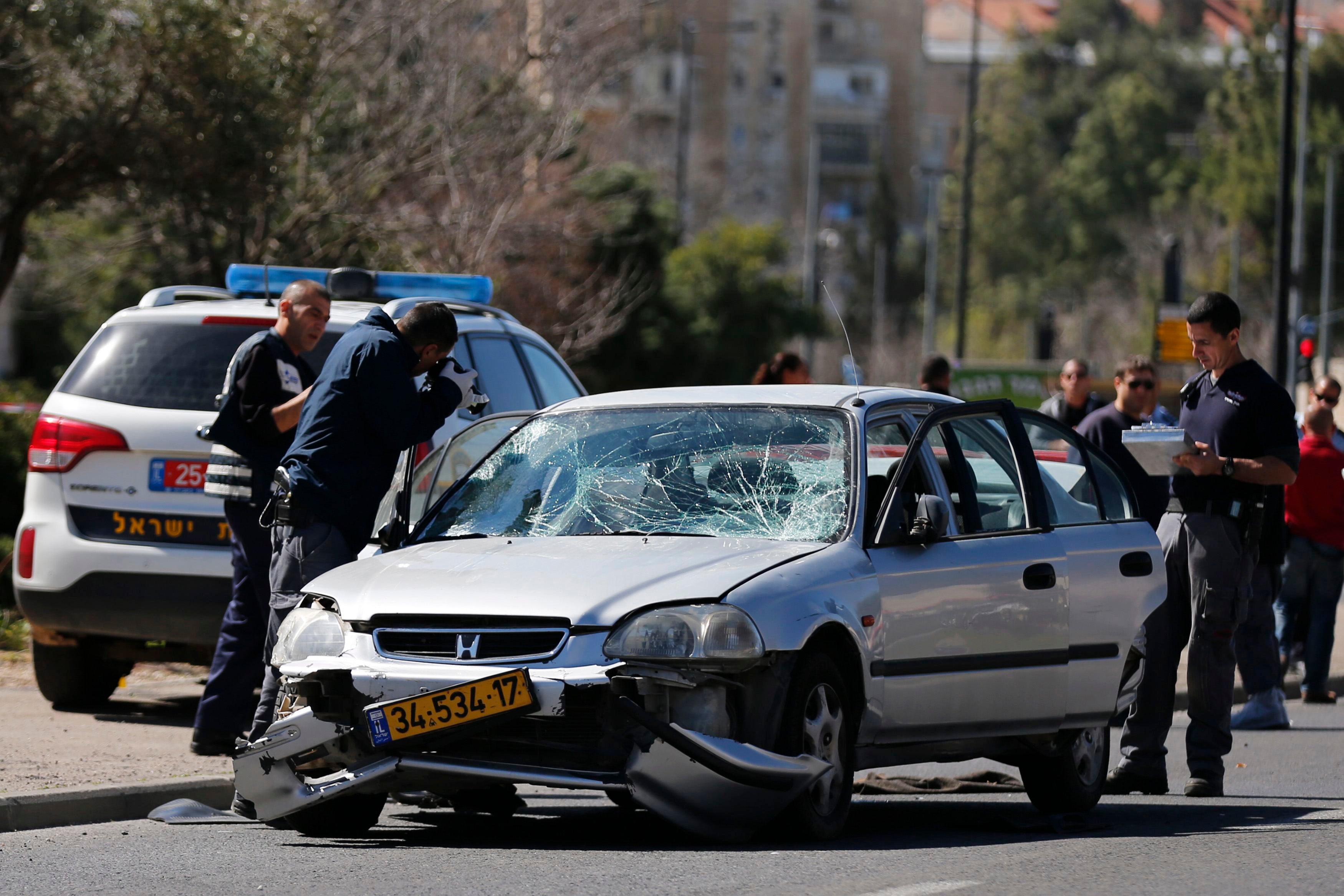 Israel Police Say Palestinian Man Rams Car Into Crowd Near Jerusalem