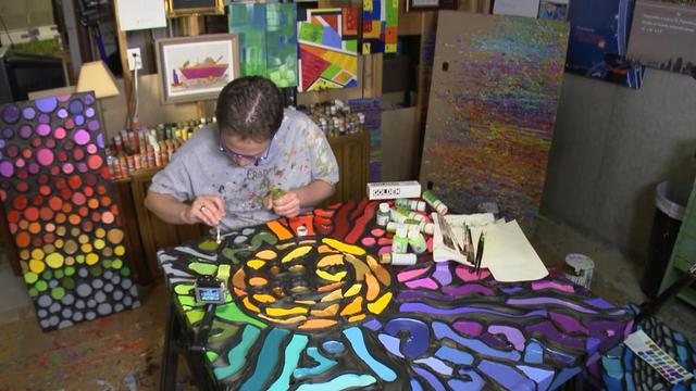 A blind artist's altruistic vision - CBS News