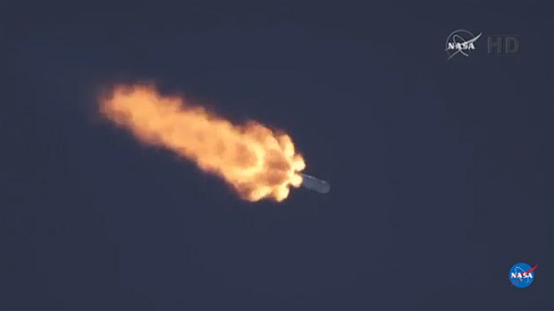 Spacex Launches Cargo To Iss Fails Landing Attempt Cbs News