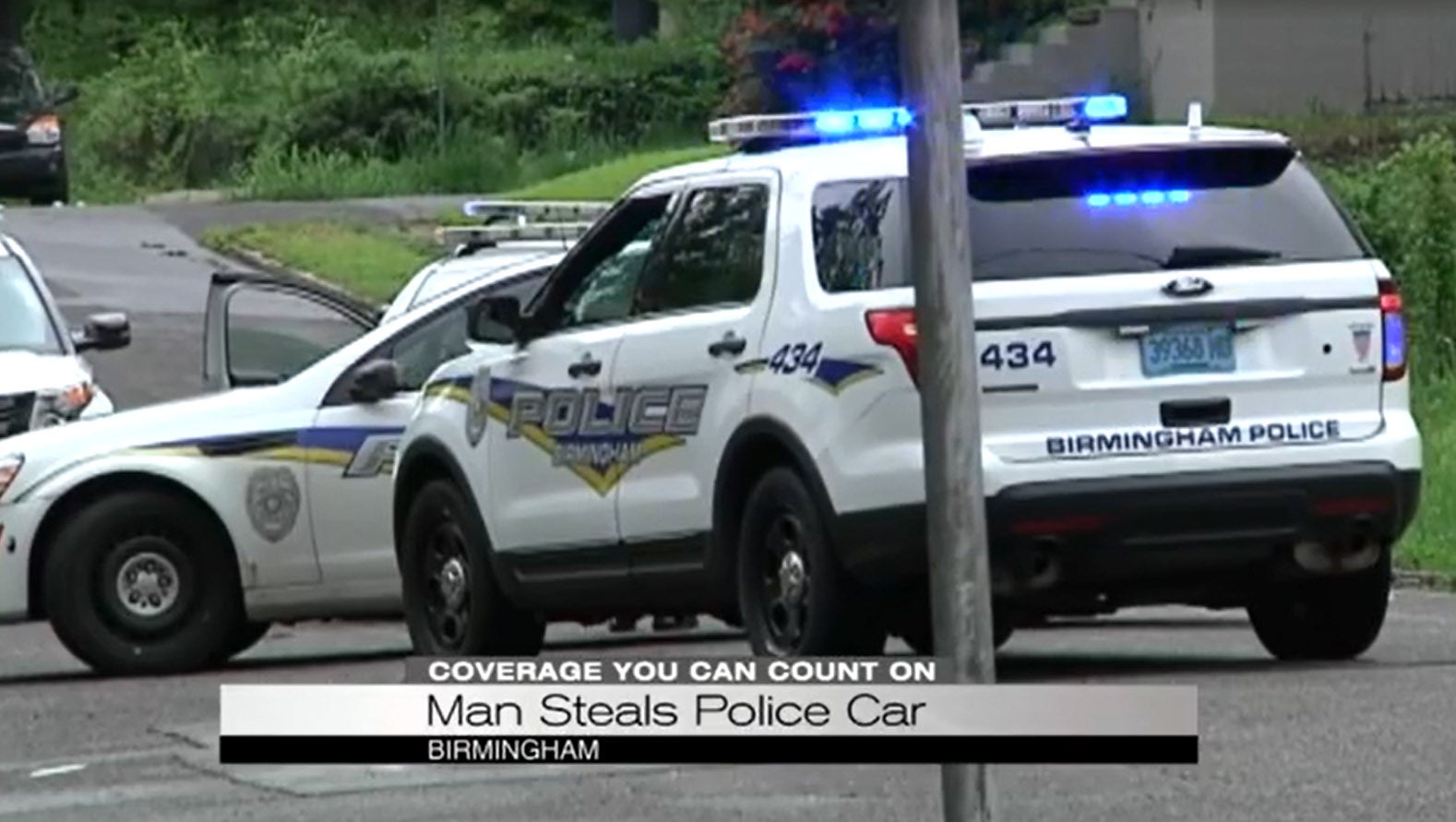 Handcuffed burglary suspect steals police car in Birmingham, Alabama ...