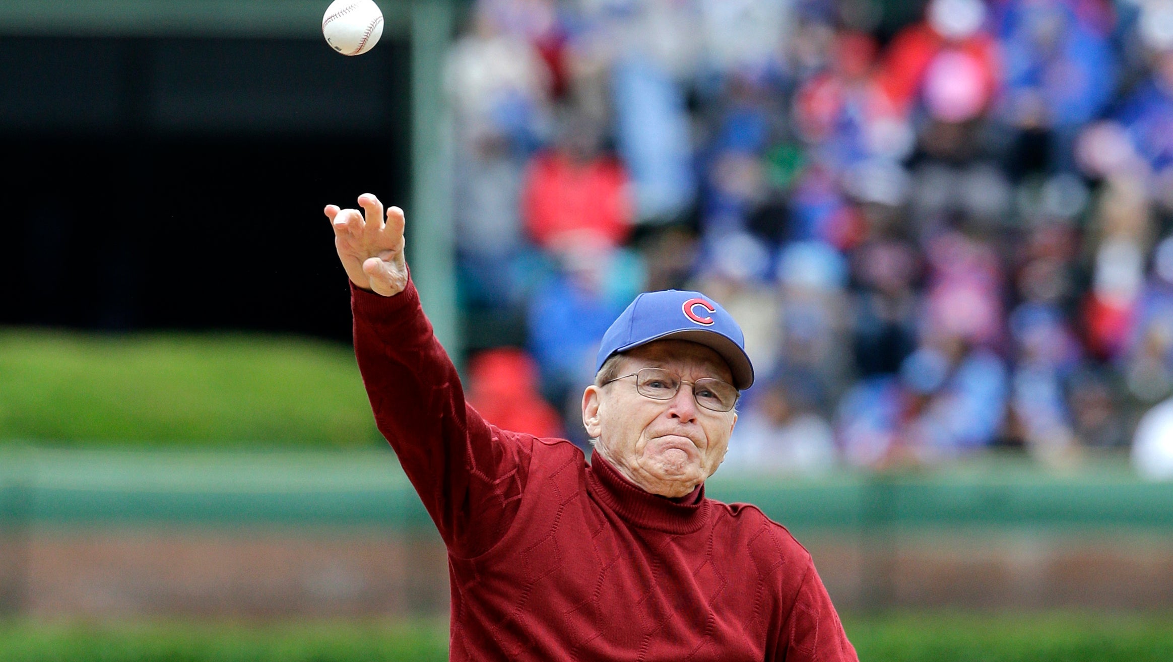 Tony Gianunzio, World War II veteran, fulfills dream of pitching at ...