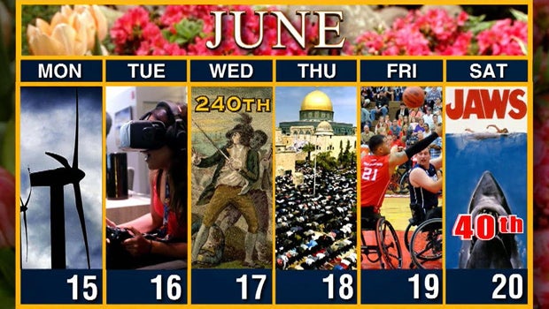 Calendar: Week of June 15 - CBS News