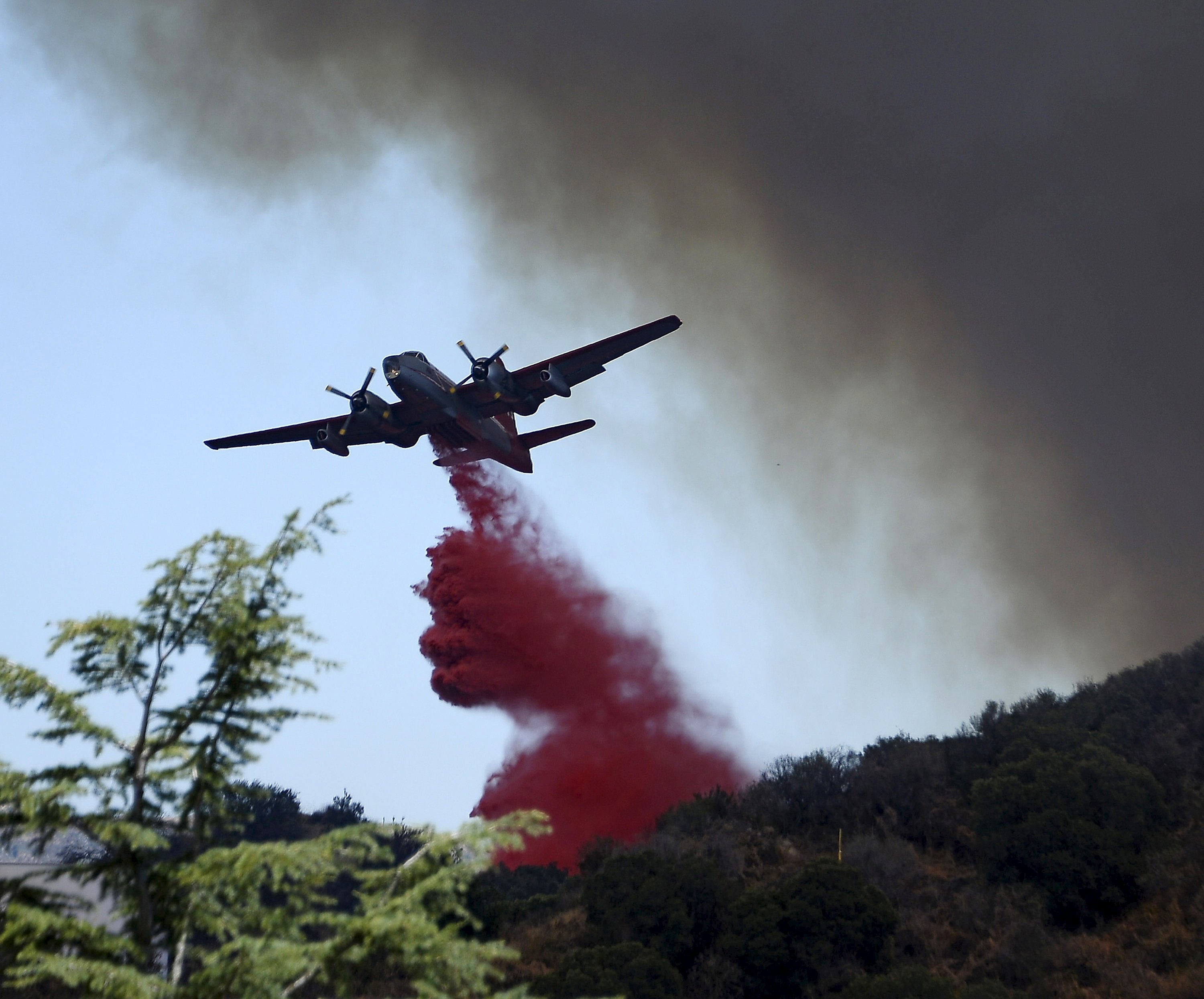 Plane battling Southern California fire grounded by drone, officials ...
