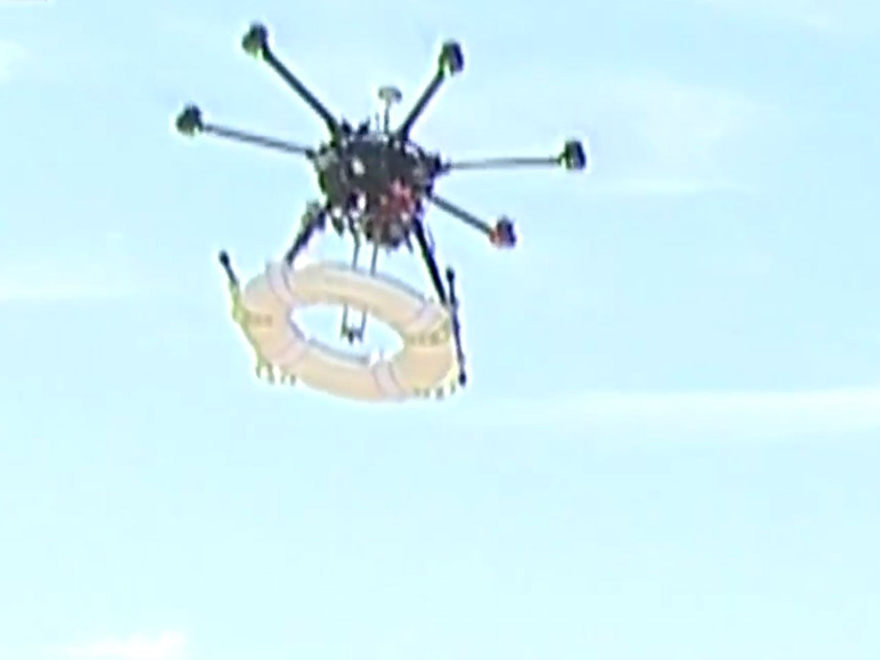 Life-saving drones may be wave of the future at U.S. beaches - CBS News