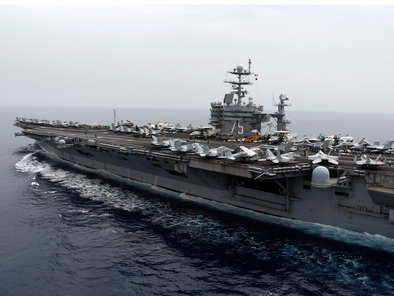 Two sailors injured after fire aboard USS Harry S. Truman - CBS News
