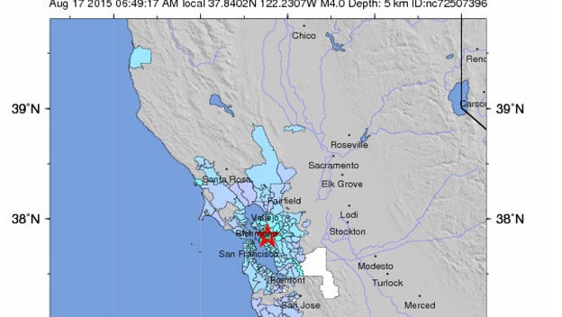 Earthquake jolts San Francisco Bay Area - CBS News