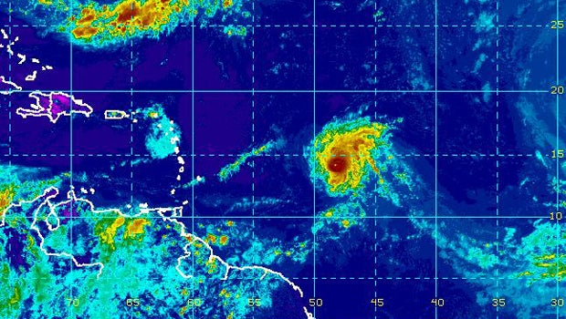 Hurricane Danny strengthens into Category 3 storm - CBS News