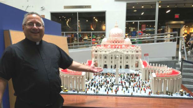 Priest builds Lego replica of the Vatican - CBS News