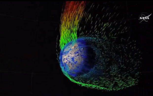 Solar wind is blowing away the atmosphere on Mars - CBS News