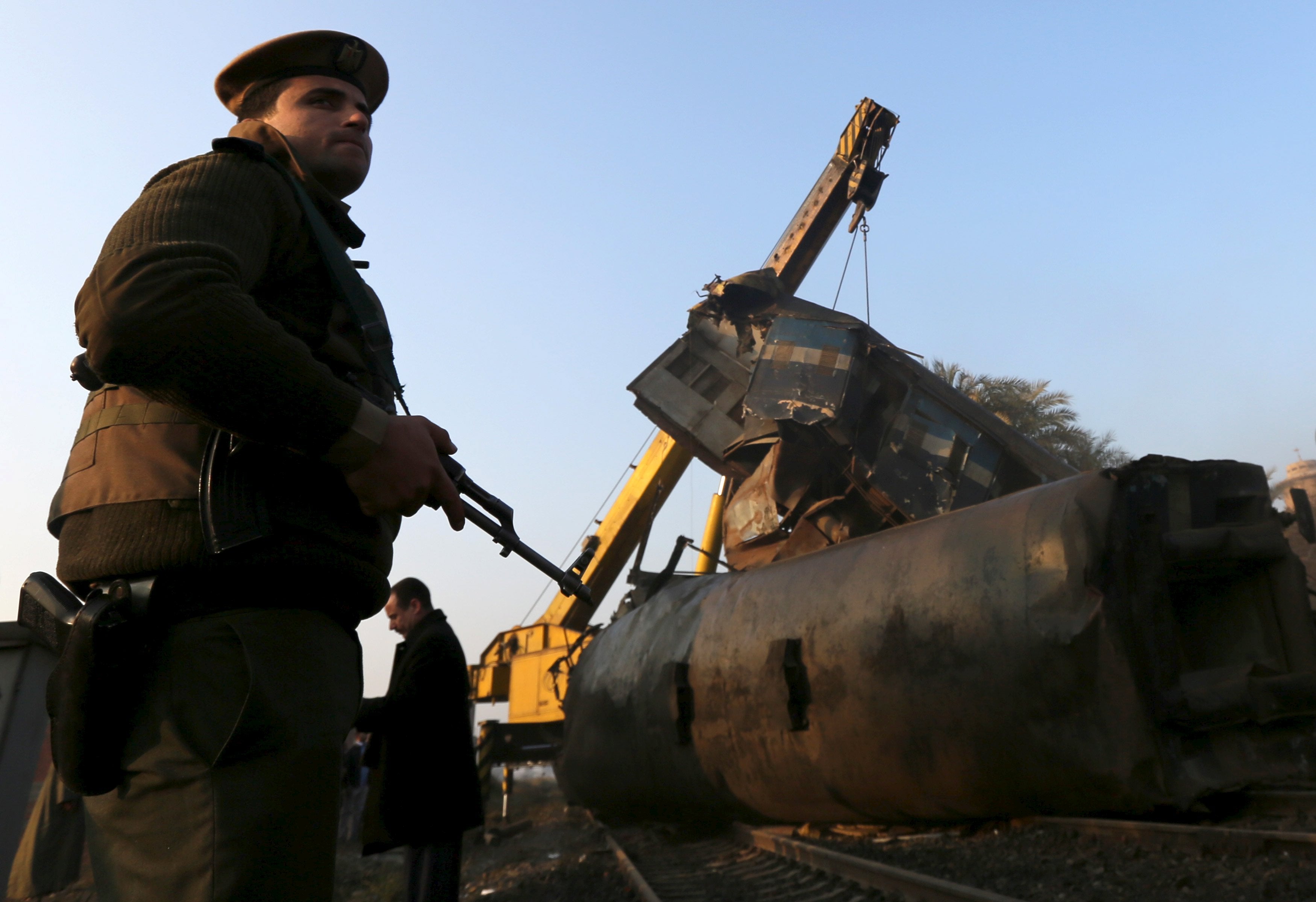 Egypt train derailment north of Cairo leaves dozens wounded - CBS News