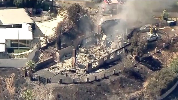 Calif. homes burn as officials warn of fireworks danger - CBS News