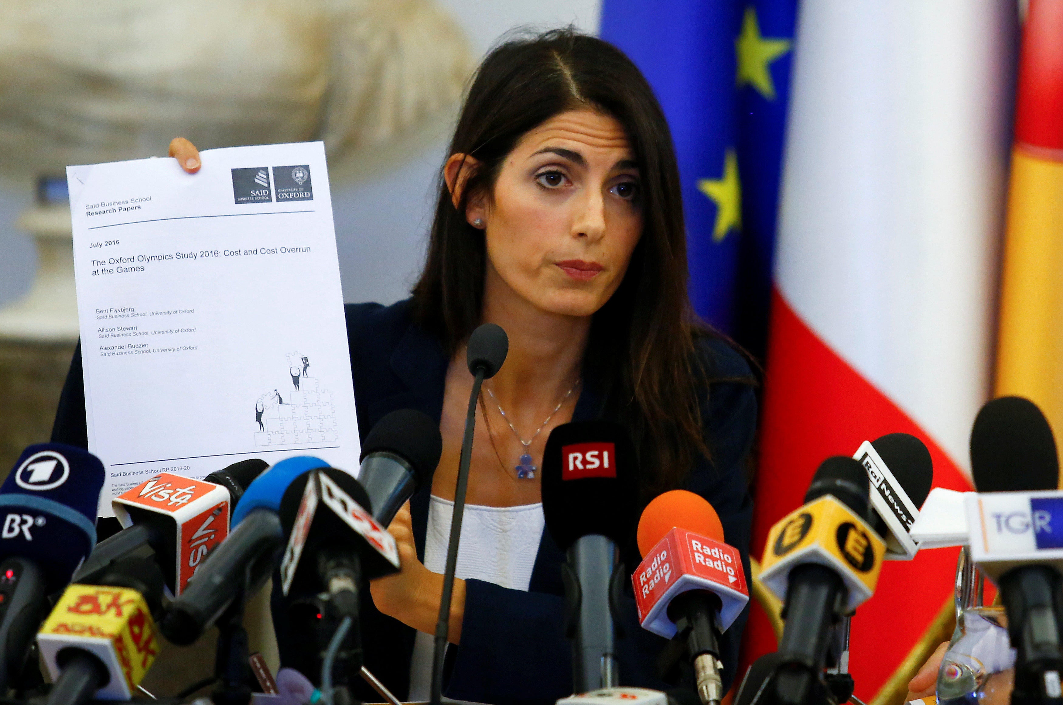 Virginia Raggi, Rome mayor, rejects city’s 2024 Olympic bid, saying ...