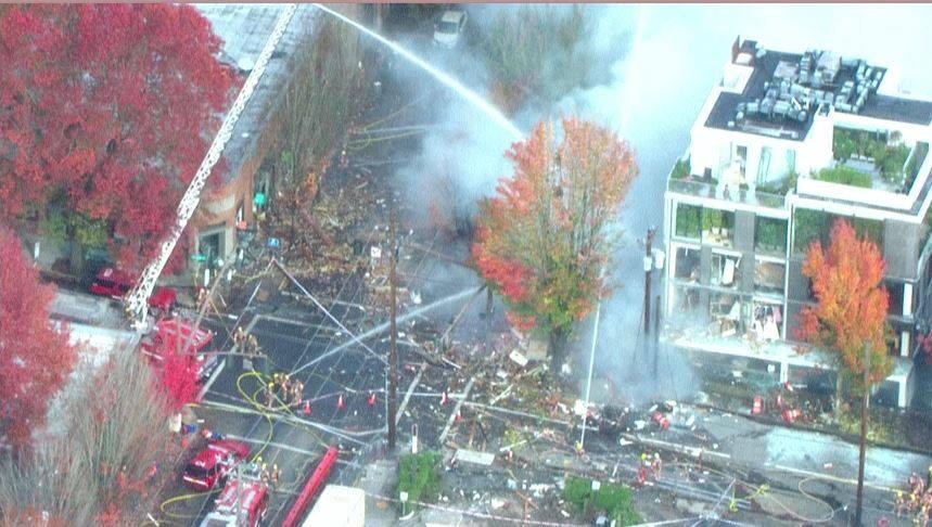 Gas explosion destroys building in Portland, Oregon; 8 injured - CBS News