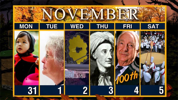 Calendar: Week of October 31 - CBS News