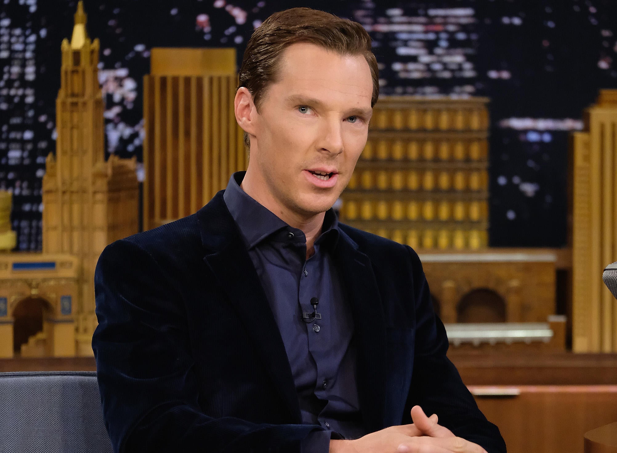 Benedict Cumberbatch reads James Corden an election-related bedtime ...