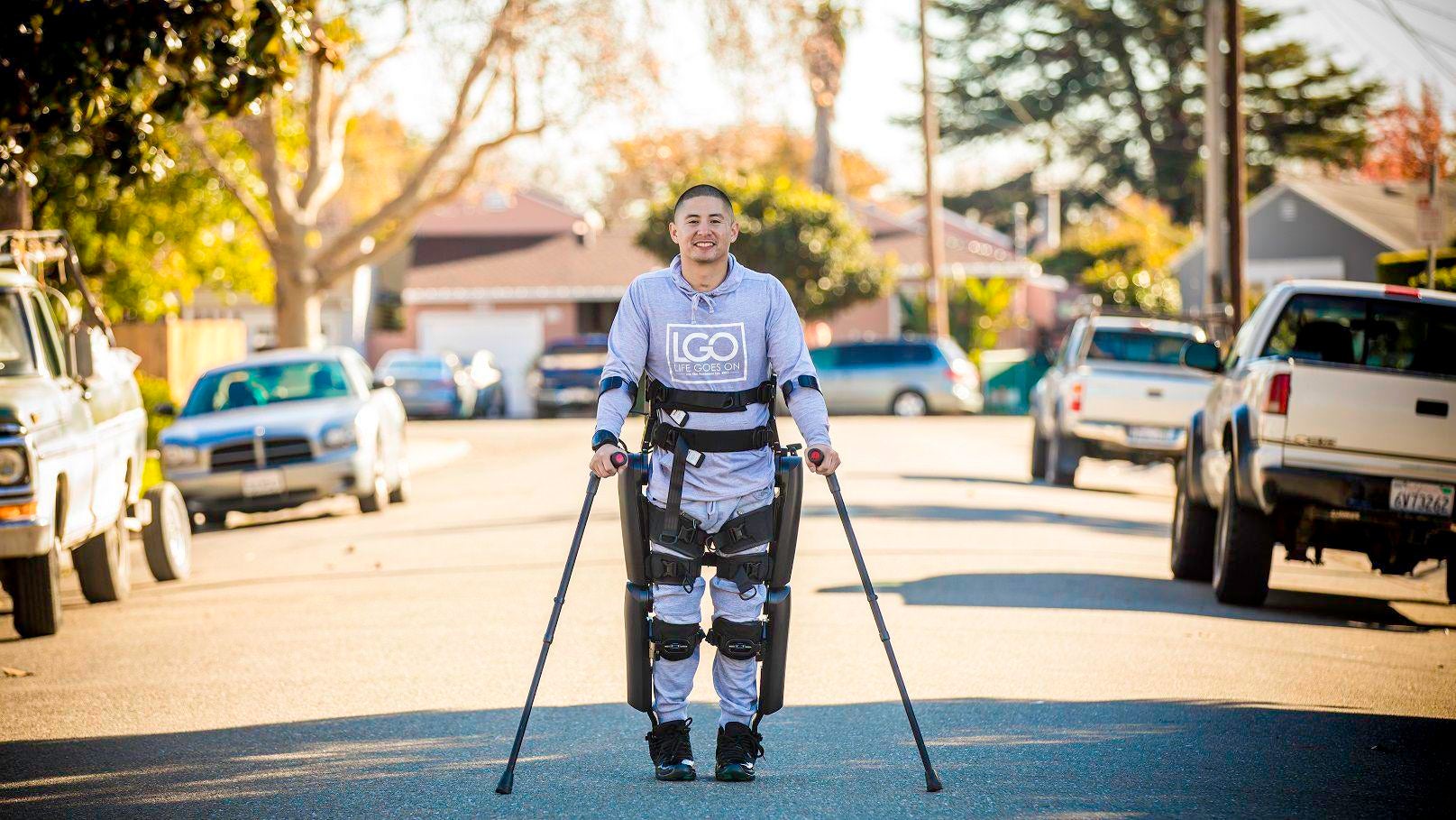 Robotic legs give the paralyzed a new view of their world - CBS News