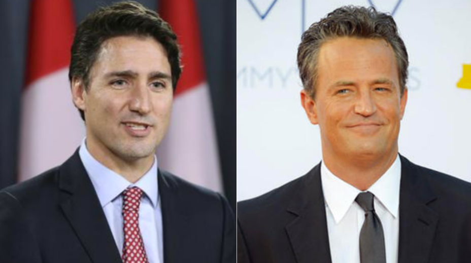 Justin Trudeau says he wants to "punch" Chandler Bing; Matthew Perry ...