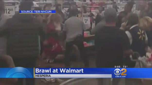 Brawl at California Walmart stuns Easter shoppers - CBS News