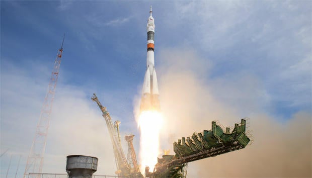 Russian Soyuz craft blasts off for space station with veteran cosmonaut ...