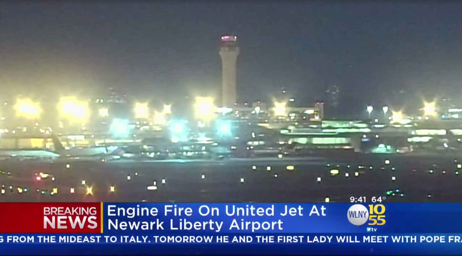 Newark Airport temporarily shuts down after plane fire, Port Authority ...