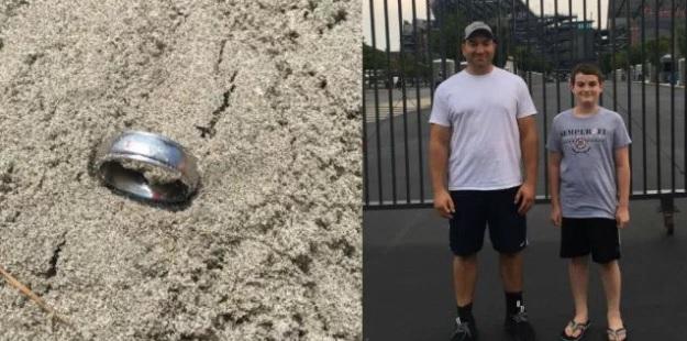 Man's lost ring found on beach days before 9-year wedding anniversary ...