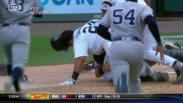 Fists fly, benches clear 3 times during Tigers-Yankees game in Detroit ...