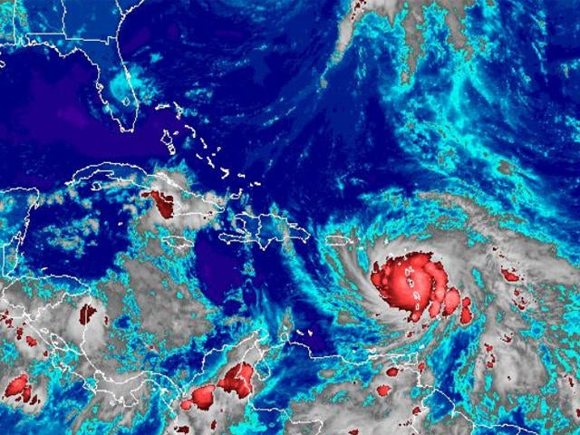 Hurricane Maria path over Dominica, heads to Puerto Rico, Category 5 ...
