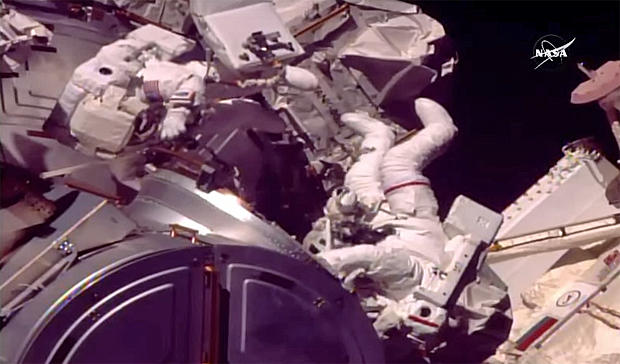 Astronauts stage second spacewalk in five days - CBS News
