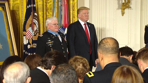 Trump awards Capt. Gary Rose the Medal of Honor - CBS News