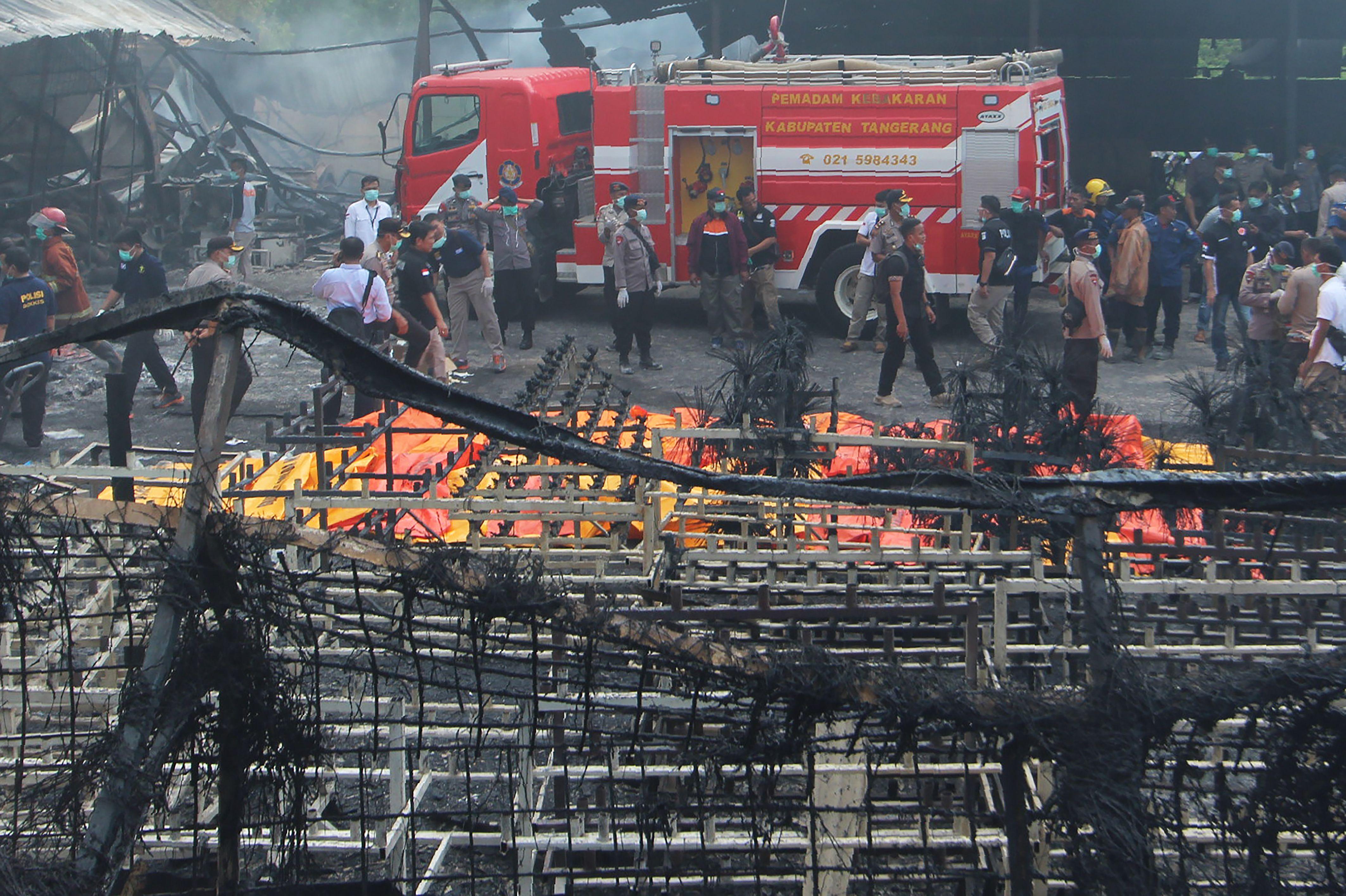 Fireworks factory explosion, inferno kill dozens in Indonesia - CBS News