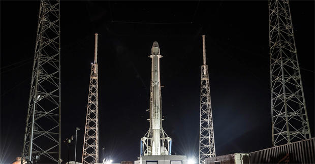 SpaceX readies used rocket for space station flight - CBS News